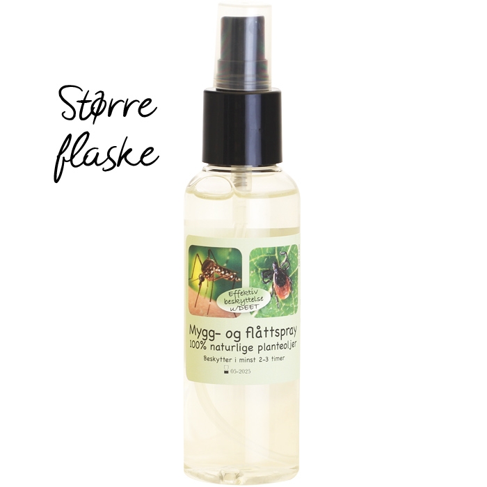 Mygg- og flåttspray 125ml | Telemark Urtebrænderi faghandel for Naturterapi