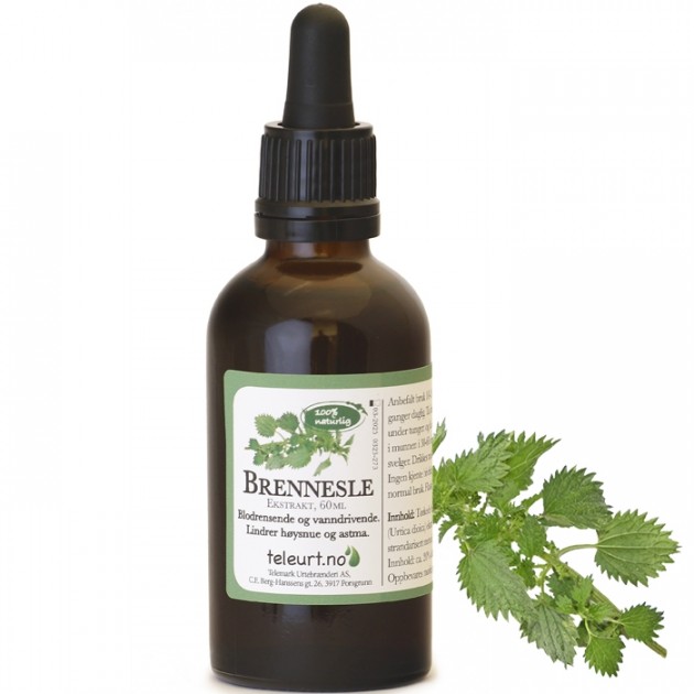 Brennesle ekstrakt, 60 ml | Telemark Urtebrænderi faghandel for Naturterapi